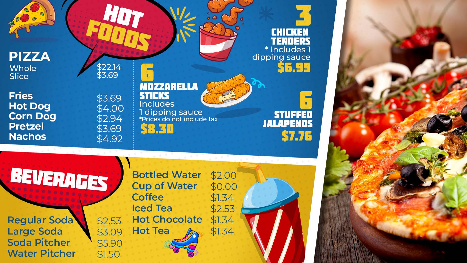 Roller King Cafe | Roller Skating, Roseville CA | Hot and Cold Food